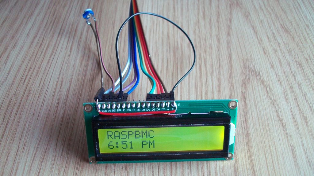 RASPBMC Track Display LCD – AndyPi