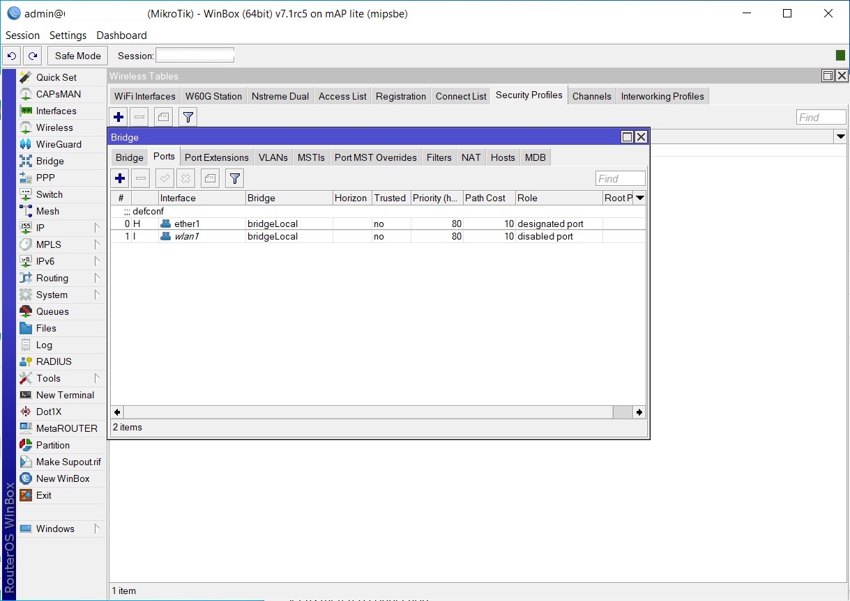 Setting up a Mikrotik mAP lite as a wifi client to ethernet bridge (and ...